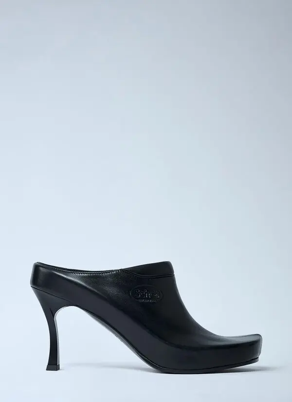 Balenciaga Scholl Heeled Mules - Black