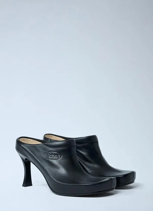 Balenciaga Scholl Mules - Black