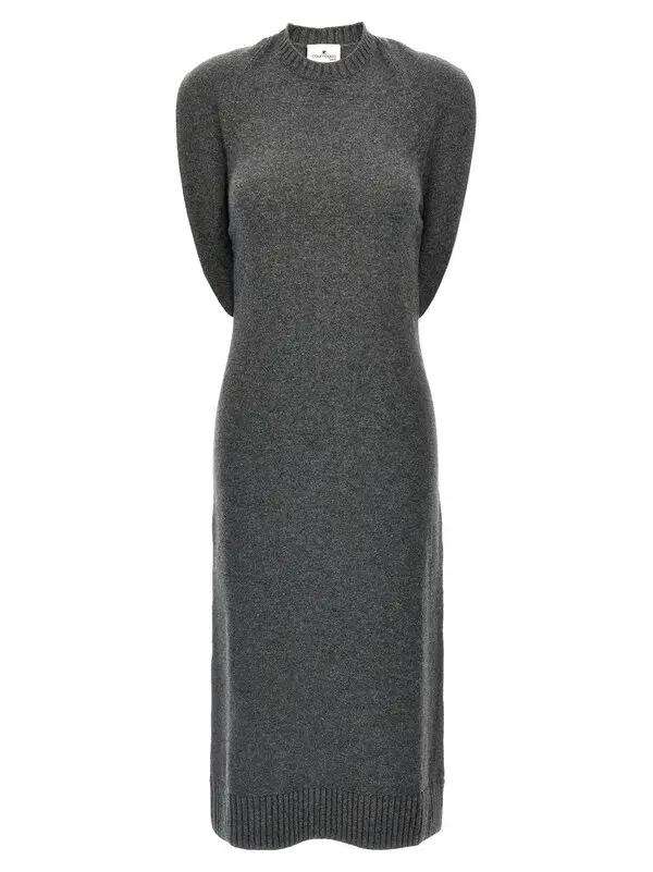 COURREGES Over The Shoulder Drapè Dress