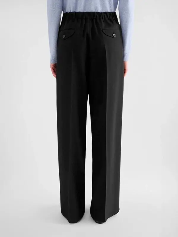 JIL SANDER Wool Pleated Trousers
