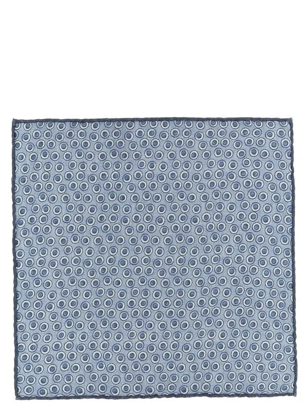 Brunello Cucinelli Polka Dot Pocket Clutch Bag - Blue