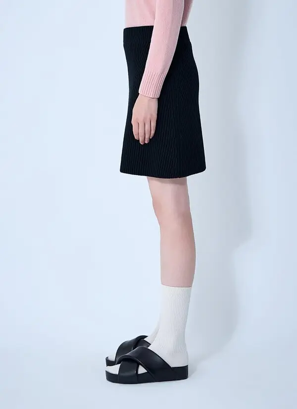 JIL SANDER Wool Mini Skirt