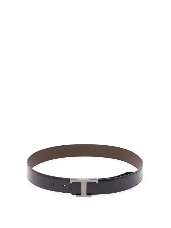 TOD'S T Leather Belt - Multicolor