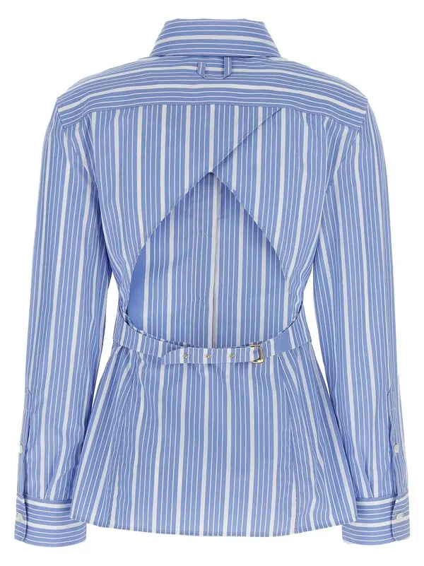 Jacquemus Striped Cotton Shirt - Blue