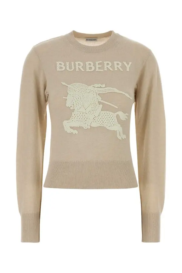 Burberry Sand Wool Blend Sweater