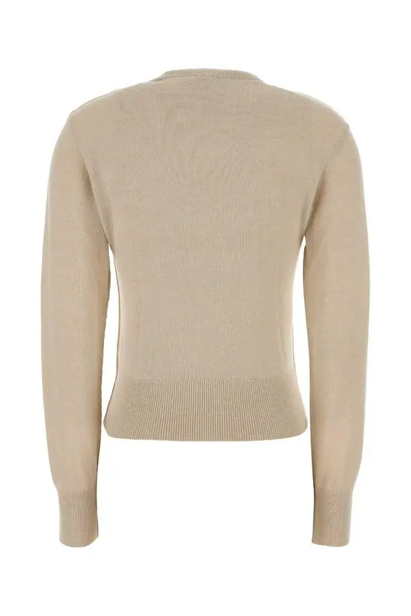 Burberry Sand Wool Blend Sweater - Brown
