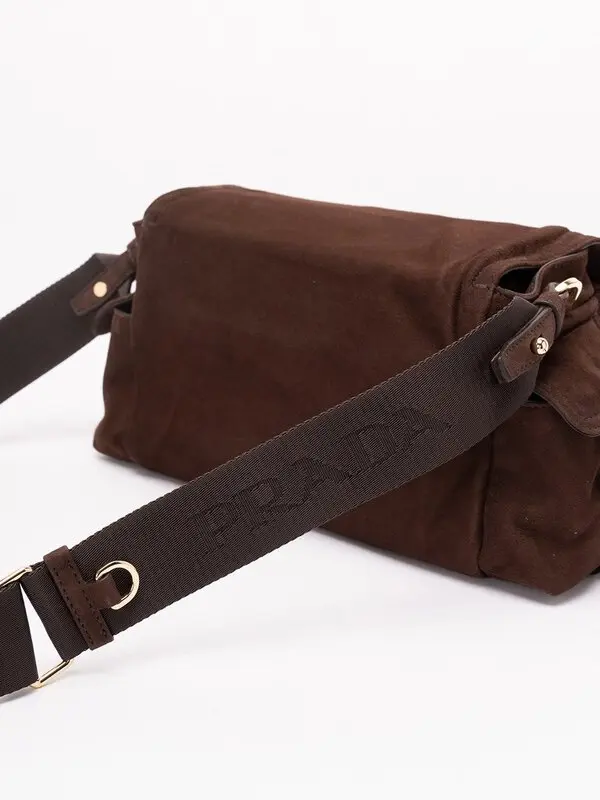 Prada Explore Medium Suede Bag