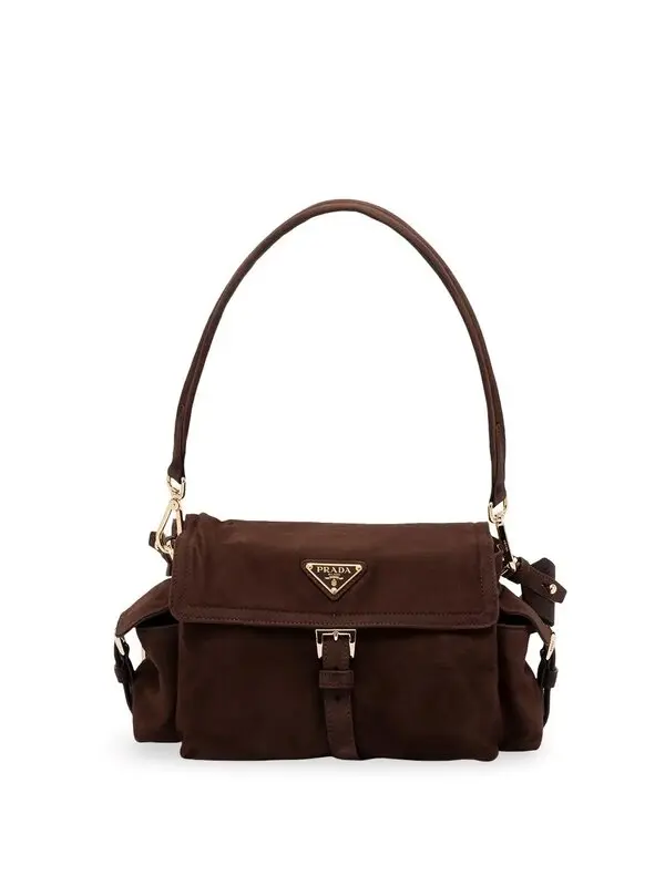 Prada Explore Medium Suede Bag - Multicolor