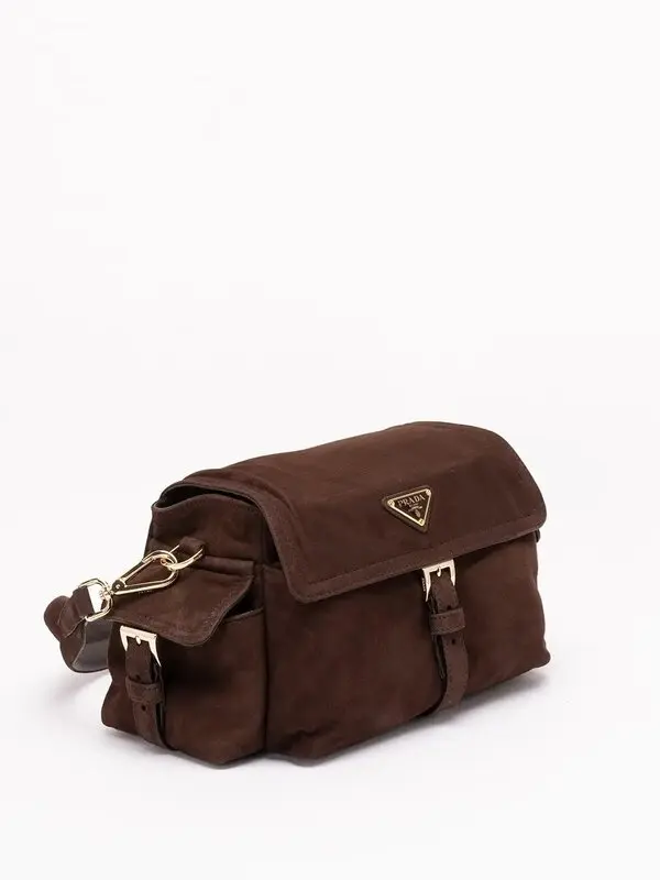Prada Explore Medium Suede Bag - Multicolor