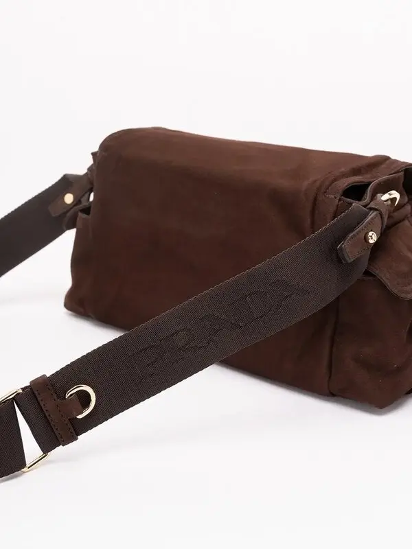 Prada Explore Medium Suede Bag - Multicolor
