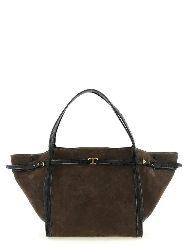 TOD'S Medium Tim Shopping Bag - Brown