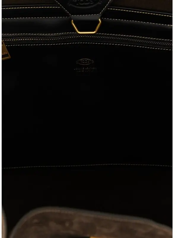 TOD'S Medium Tim Shopping Bag - Brown