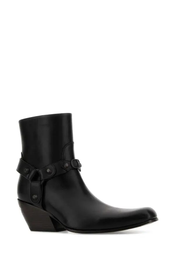 Balenciaga Leather Memphis Ankle Boots