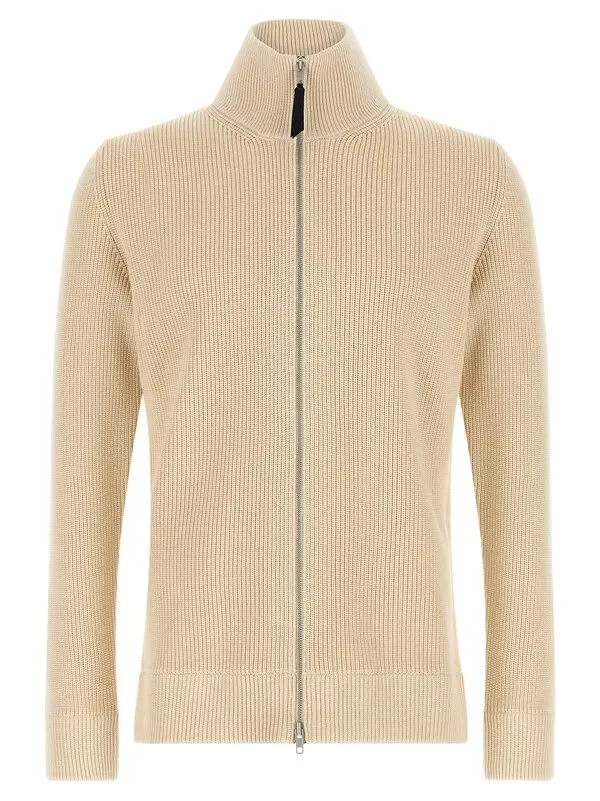 MAISON MARGIELA Ribbed Knit Cardigan - Cream