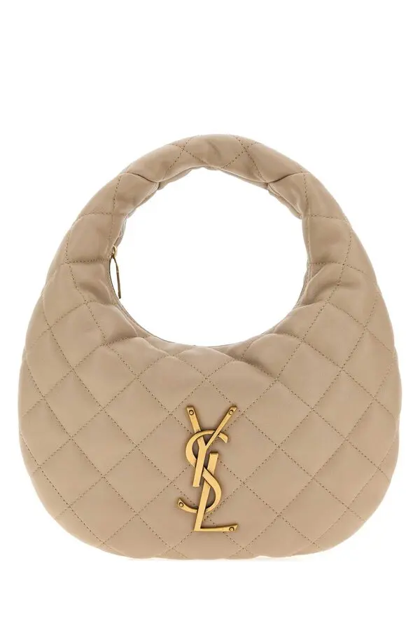 Saint Laurent Nappa Leather Icarino Shoulder Bag - Brown