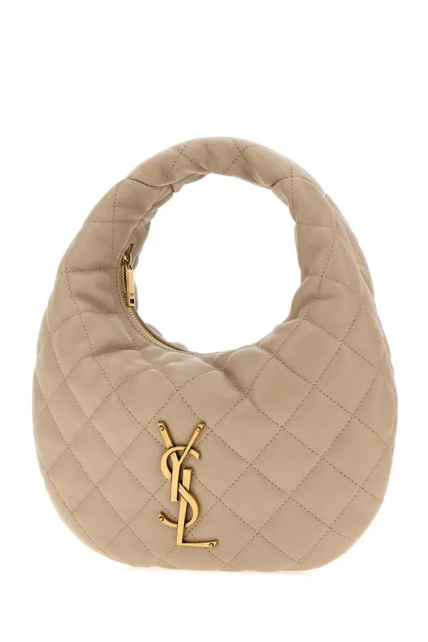 Saint Laurent Nappa Leather Icarino Shoulder Bag - Brown