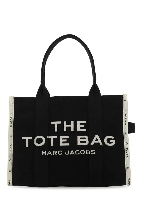 Marc Jacobs Canvas The Tote Shopping Bag - Black