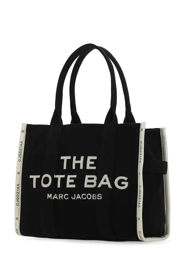Marc Jacobs Canvas The Tote Shopping Bag - Black