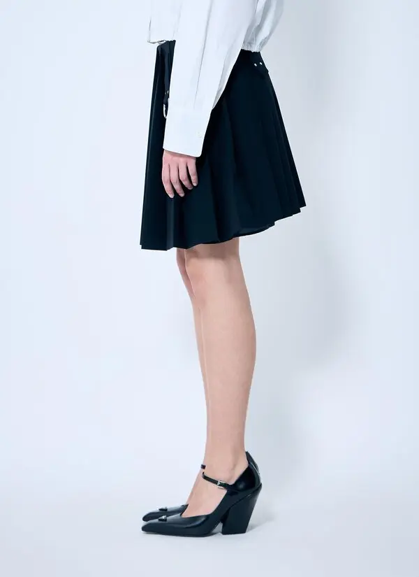Prada Pleated Wool Skirt