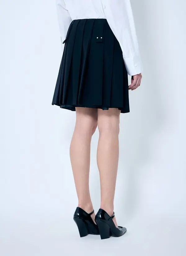 Prada Pleated Wool Skirt