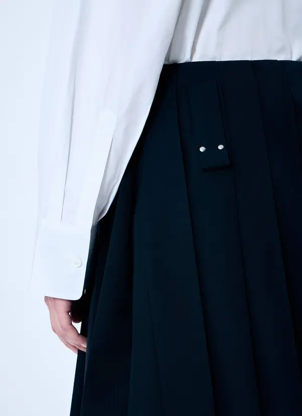 Prada Pleated Wool Skirt