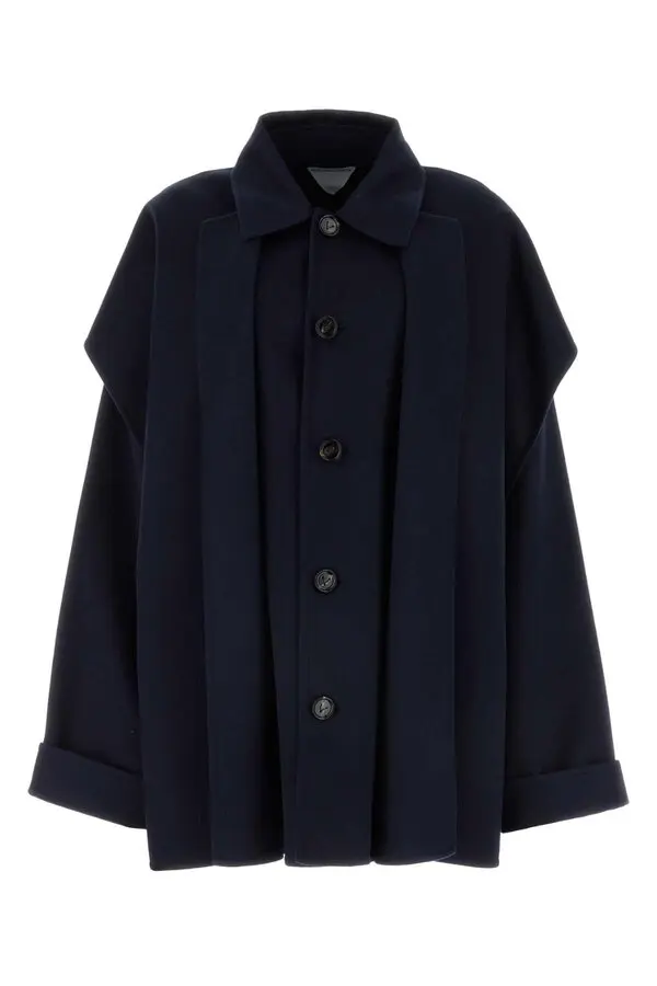 Bottega Veneta Midnight Wool Blend Coat