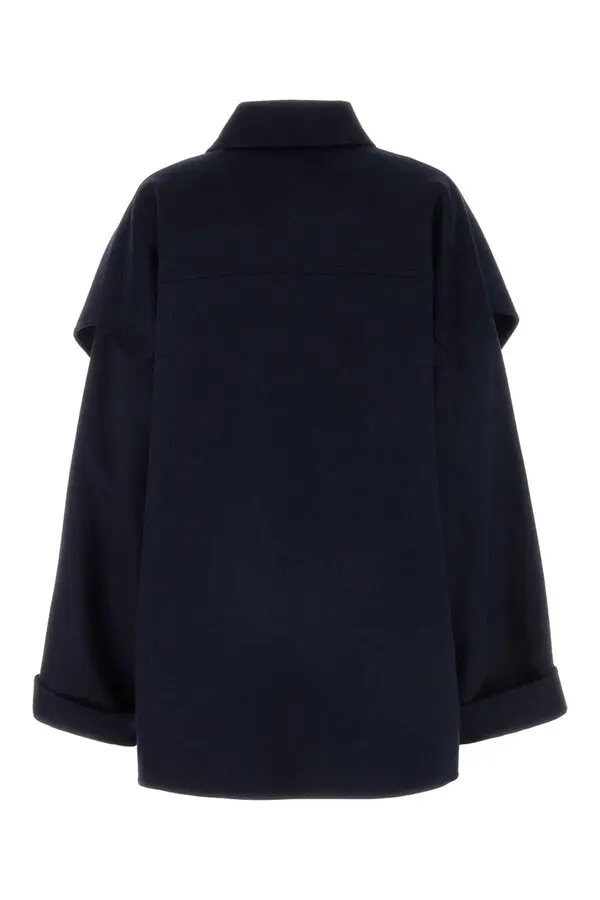 Bottega Veneta Midnight Wool Blend Coat