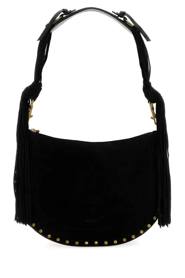 Isabel Marant Étoile Suede Oskan Shoulder Bag - Black