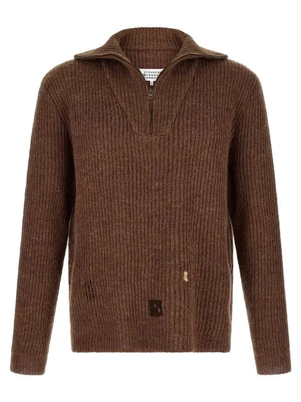MAISON MARGIELA Mending Sweater - Brown