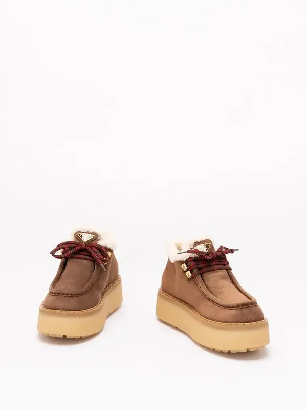 Prada Suede Lace-up Shoes