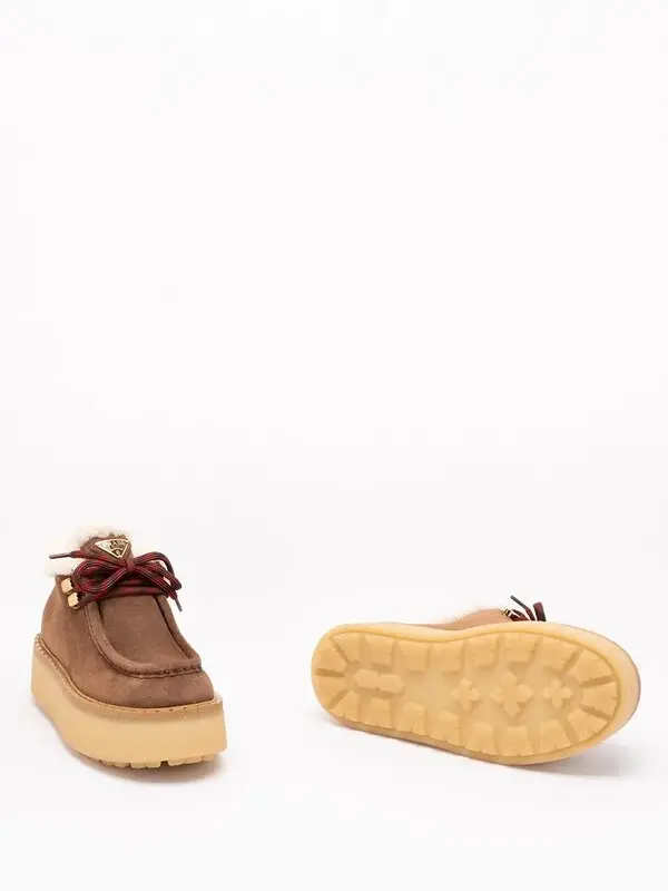 Prada Suede Lace-up Shoes