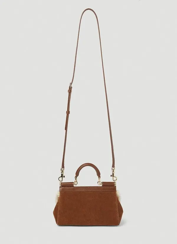 Dolce & Gabbana Sicily Suede Small Handbag