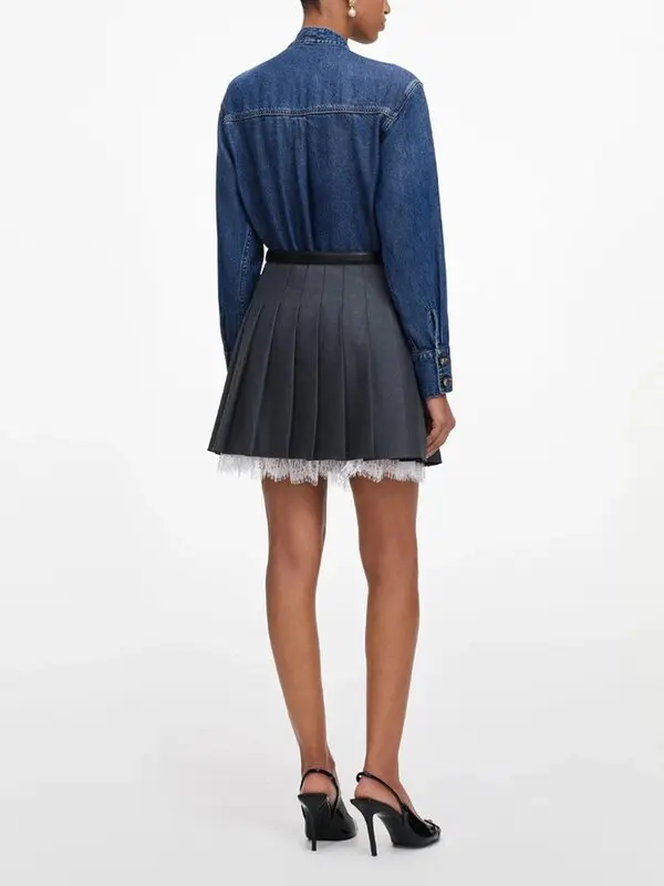 SELF-PORTRAIT Tie Neck Shirt