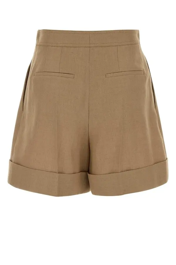 Valentino Garavani Viscose Blend Shorts - Brown