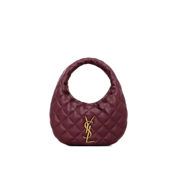 Saint Laurent Icarino Quilted Handbag - Red