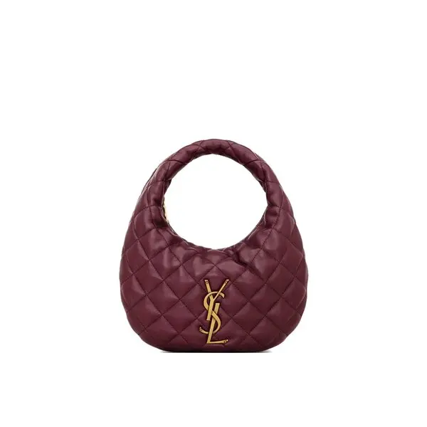 Saint Laurent Icarino Quilted Handbag - Red