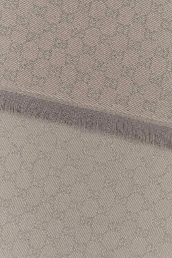 Gucci Embroidered Wool Scarf