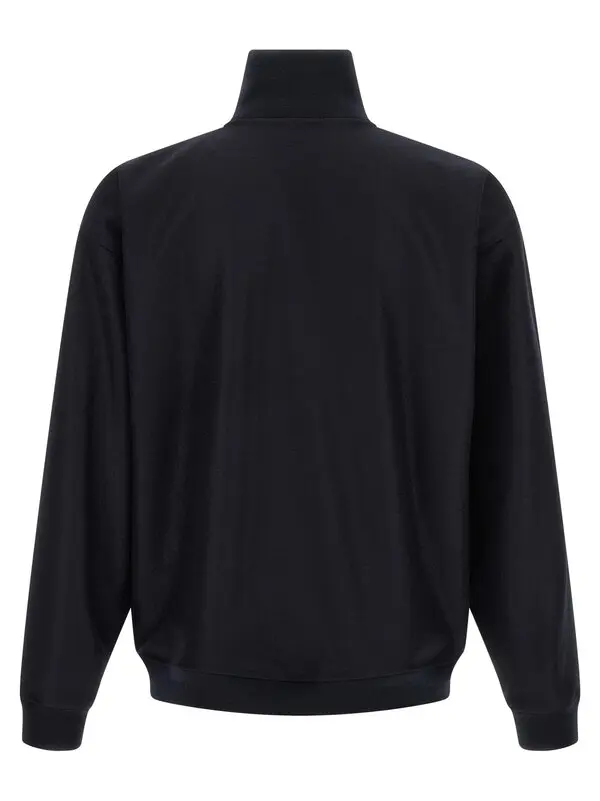 JIL SANDER Wool Zip-up Jacket - Blue