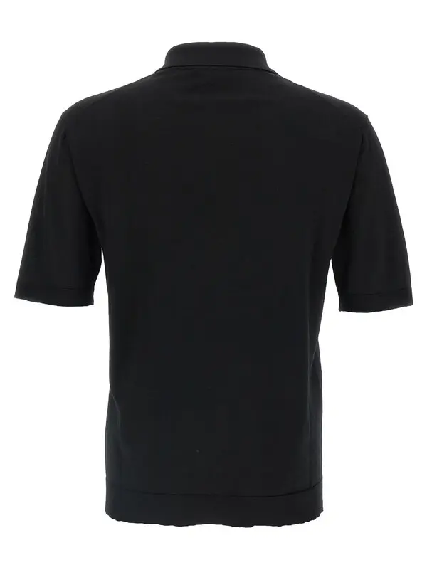 Gucci Intarsio Polo Shirt - Black