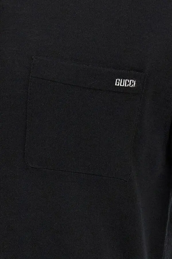 Gucci Intarsio Polo Shirt - Black