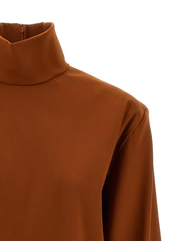 Saint Laurent Structured Shoulder Sweater - Orange