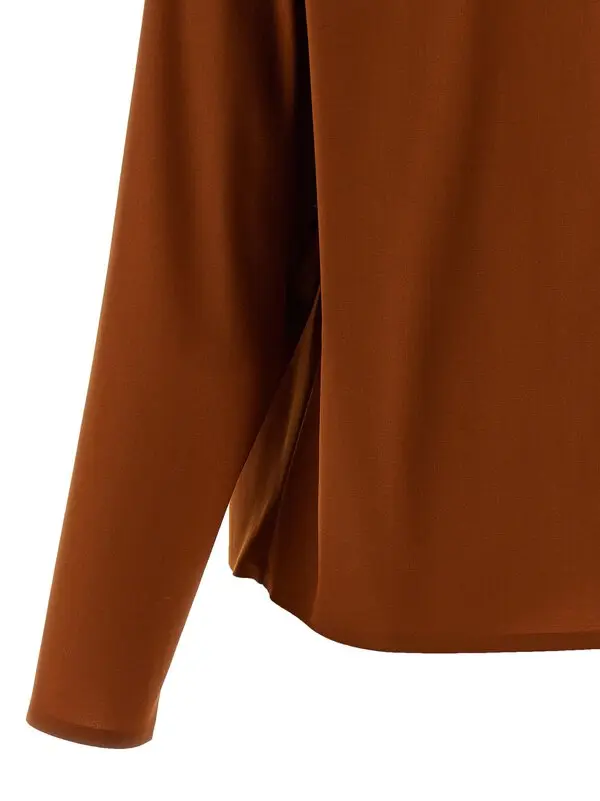 Saint Laurent Structured Shoulder Sweater - Orange