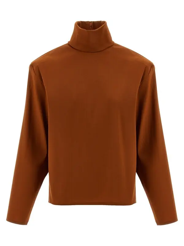 Saint Laurent Stretch Super Organza Sweater - Orange