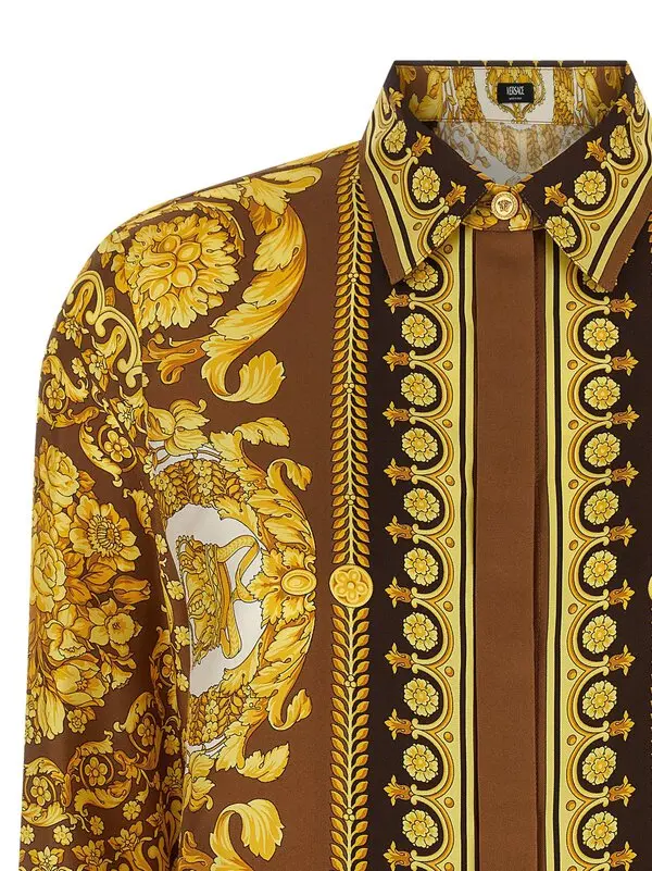Versace Barocco' Shirt - Gold