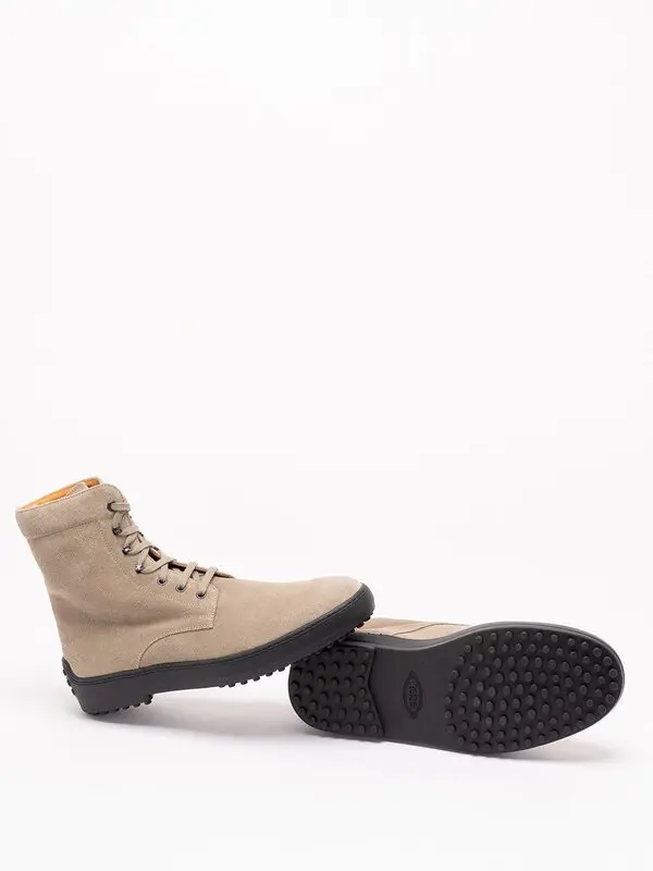 TOD'S Winter Gommino Ankle Boots In Suede