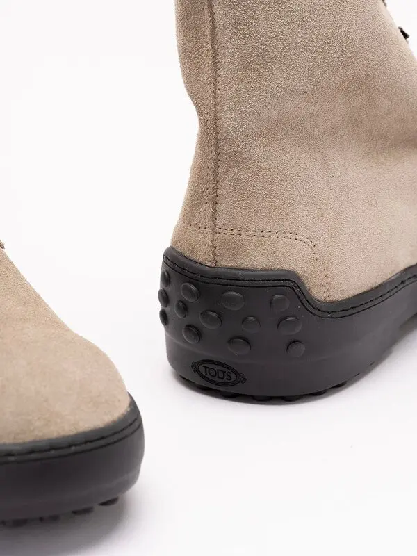 TOD'S Winter Gommino Ankle Boots In Suede