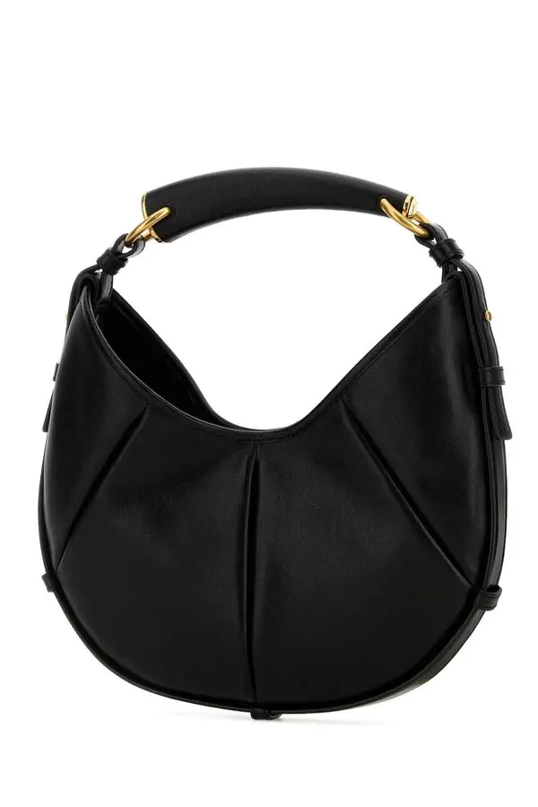 Saint Laurent Leather Small Mombasa Shoulder Bag - Black