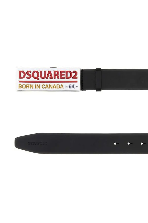 Dsquared2 Leather Belt - Black
