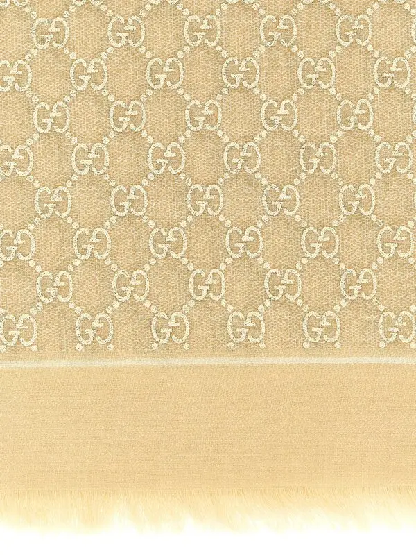 Gucci Gg Lamé Shawl