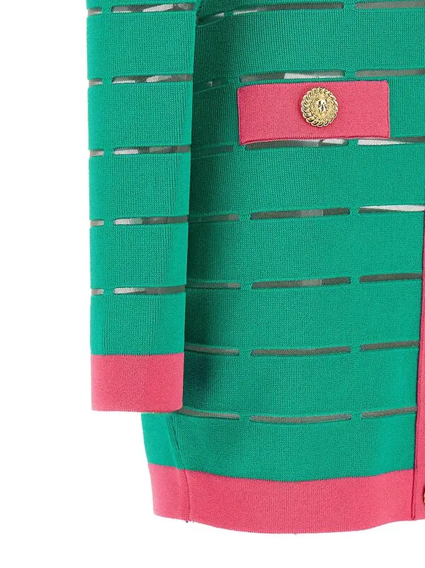 Balmain Two-tone Knit Dress
